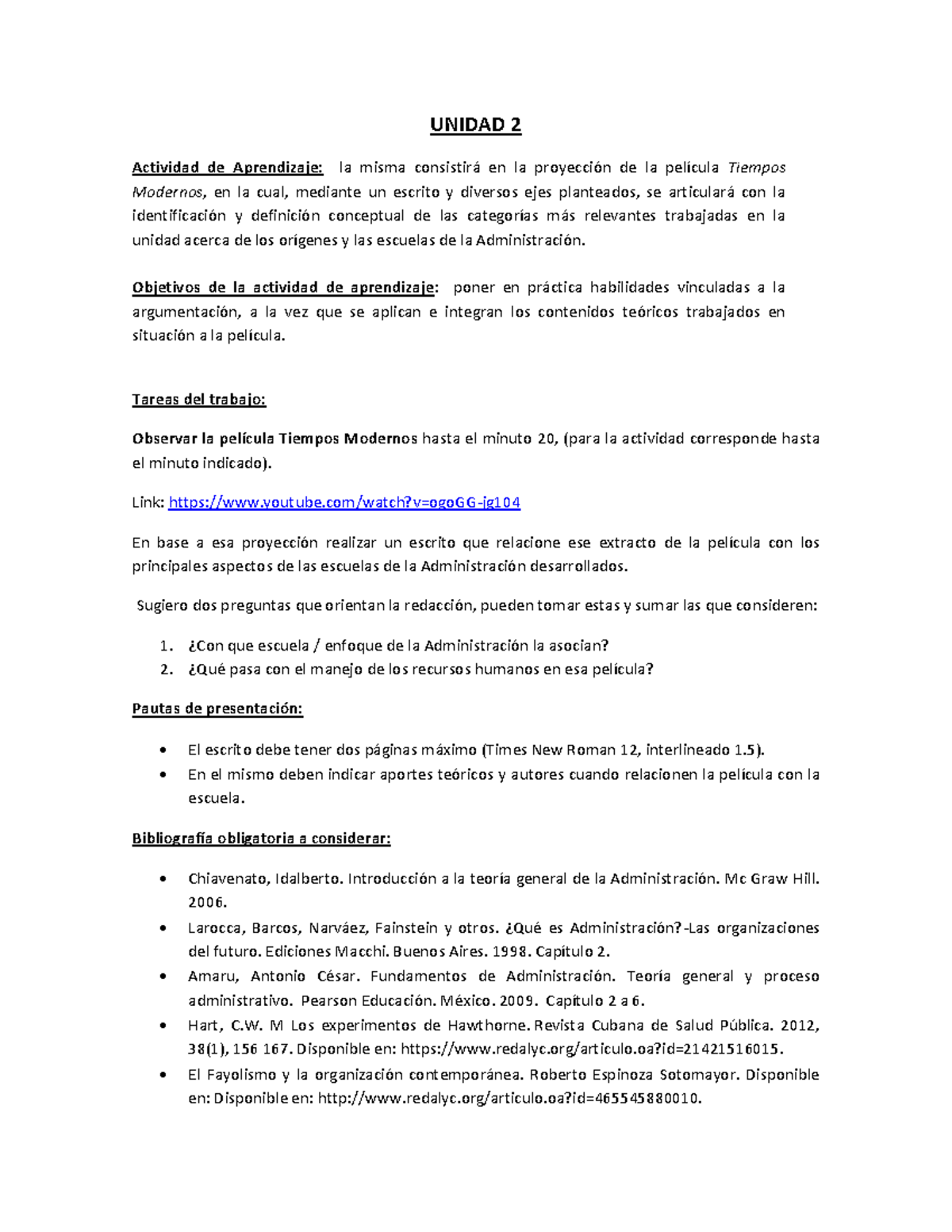 Actividad DE Aprendizaje Unidad 2 - UNIDAD 2 Actividad de Aprendizaje ...