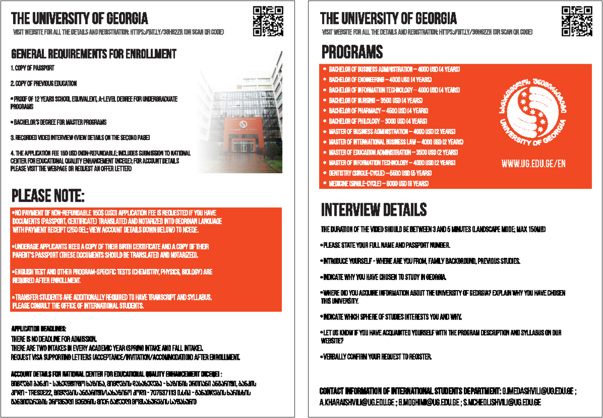 Flyer - Prospective college - biology - WWW.UG.EDU/en - Studocu