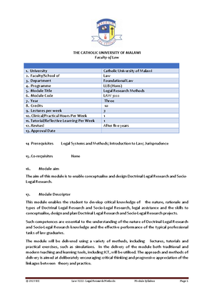 Socio Legal Methodology Conceptual Under o donovan - Chapter 7 Socio ...