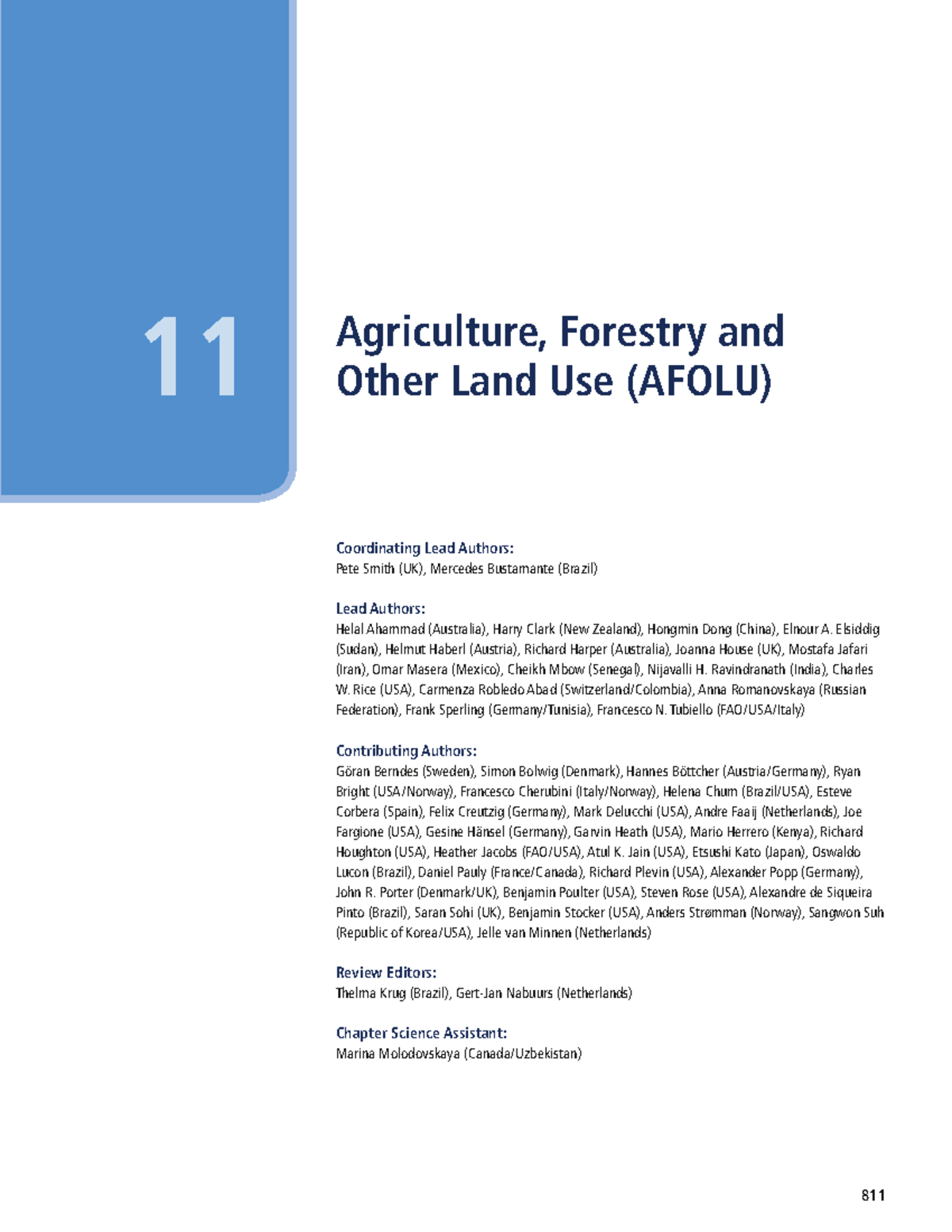 Agriculture, Forestry and other land use - 11 Agriculture, Forestry and ...