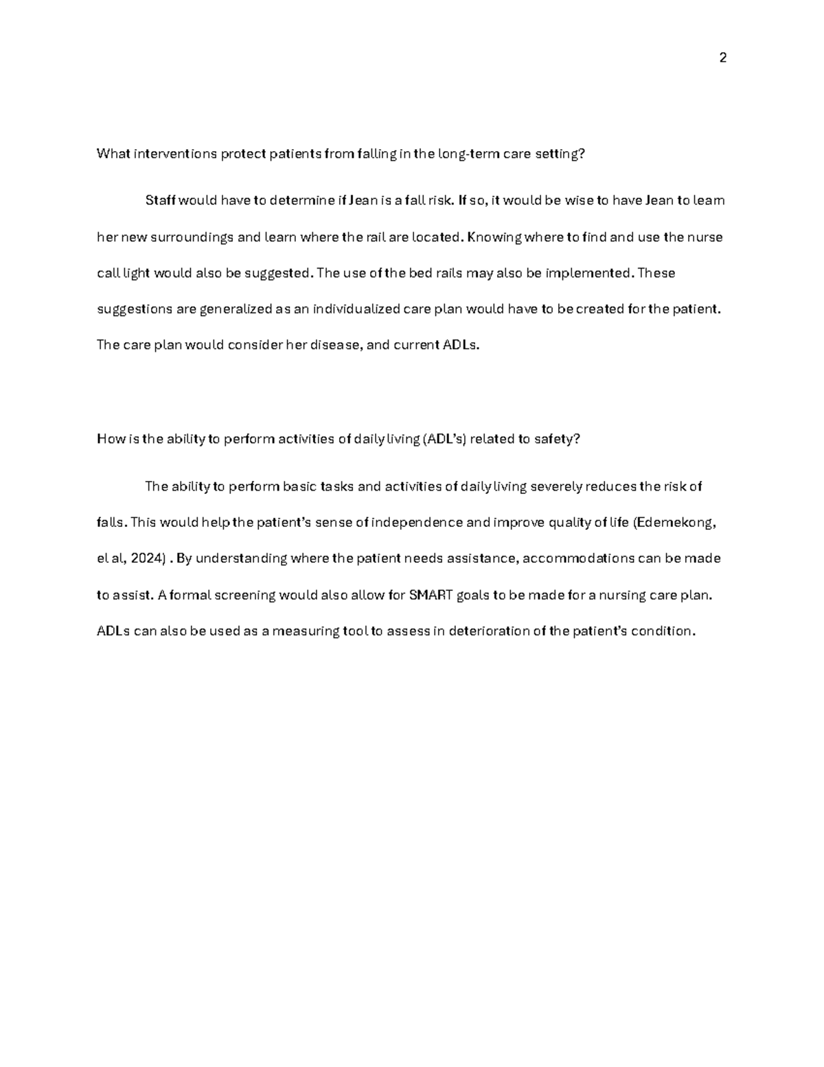 UNFOLDING CASE STUDY - 2 What interventions protect patients from ...