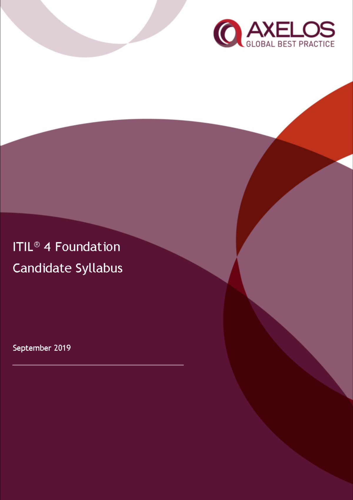 ITIL 4 Foundation Candidate Syllabus EN - Copyright © AXELOS Limited ...