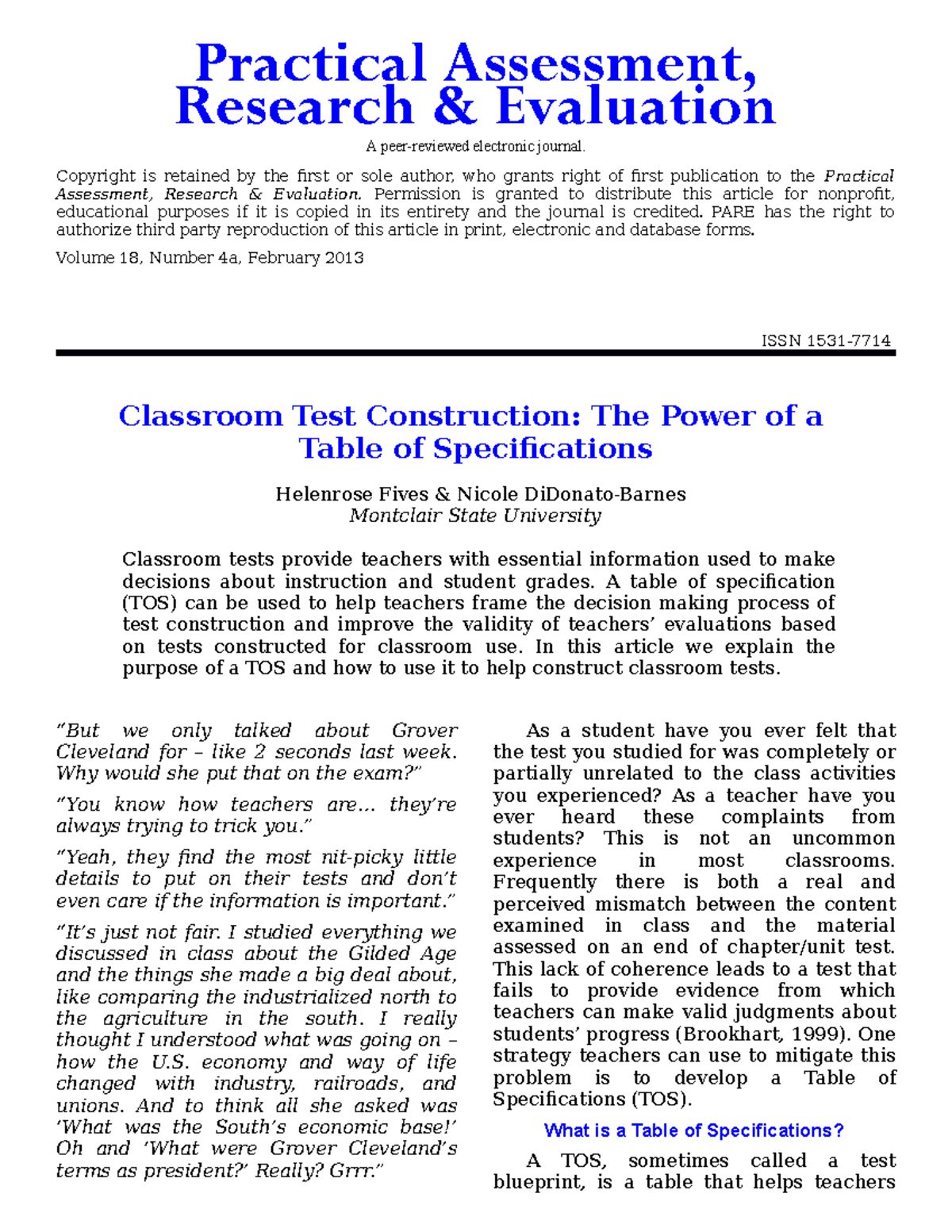 V18n4a Authors Proof final - A peer-reviewed electronic journal ...
