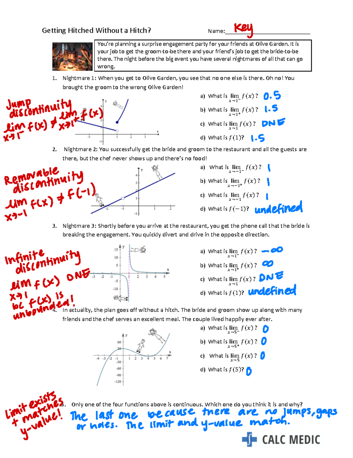 Lesson Answer Key - Getting Hitched Without a Hitch? Name ...