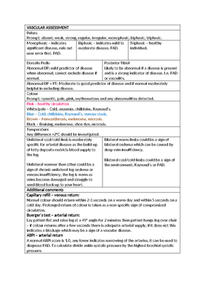 Neurological Assessment - Neurological Assessment Sensory Sharp/blunt ...