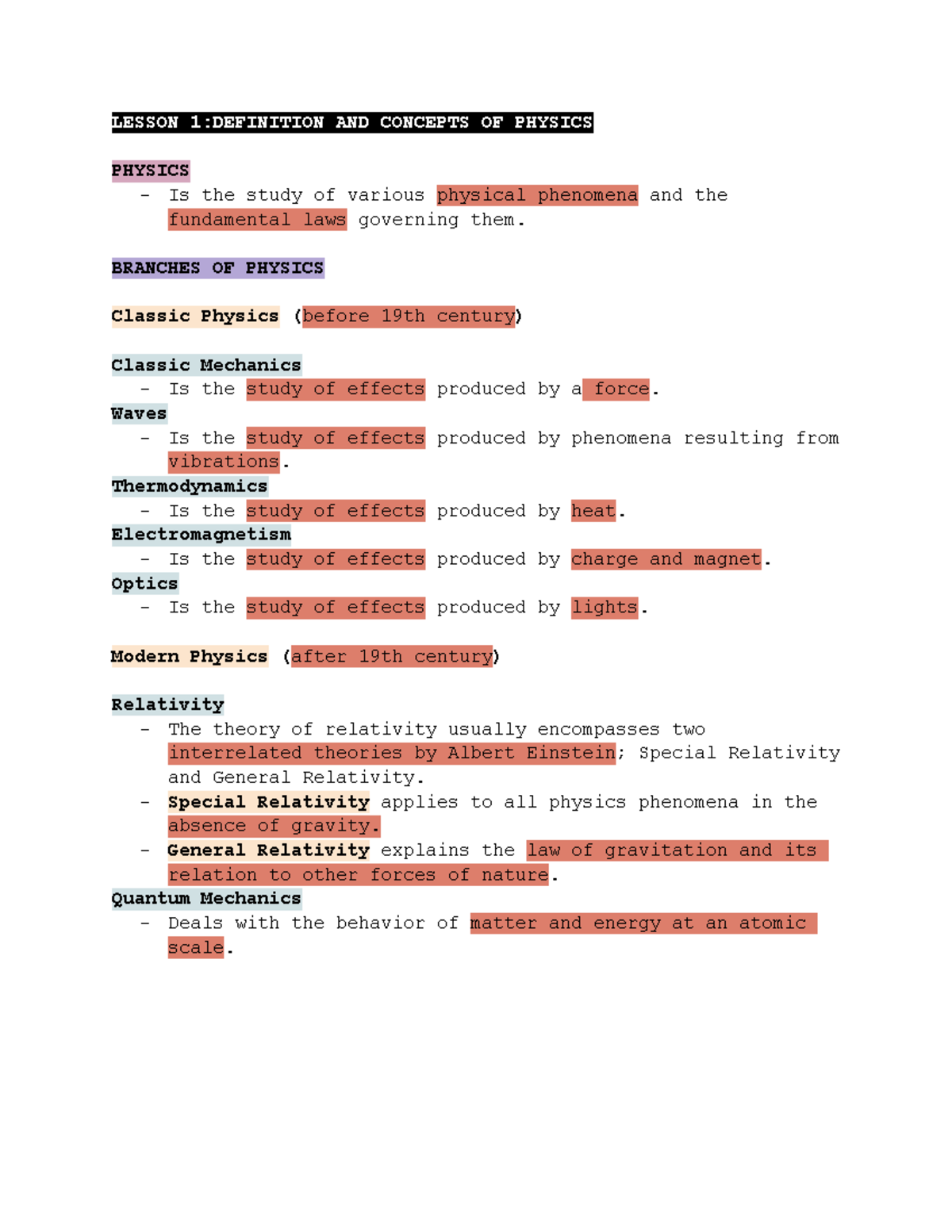 GEN Physics-Midterm - notes - LESSON 1:DEFINITION AND CONCEPTS OF ...