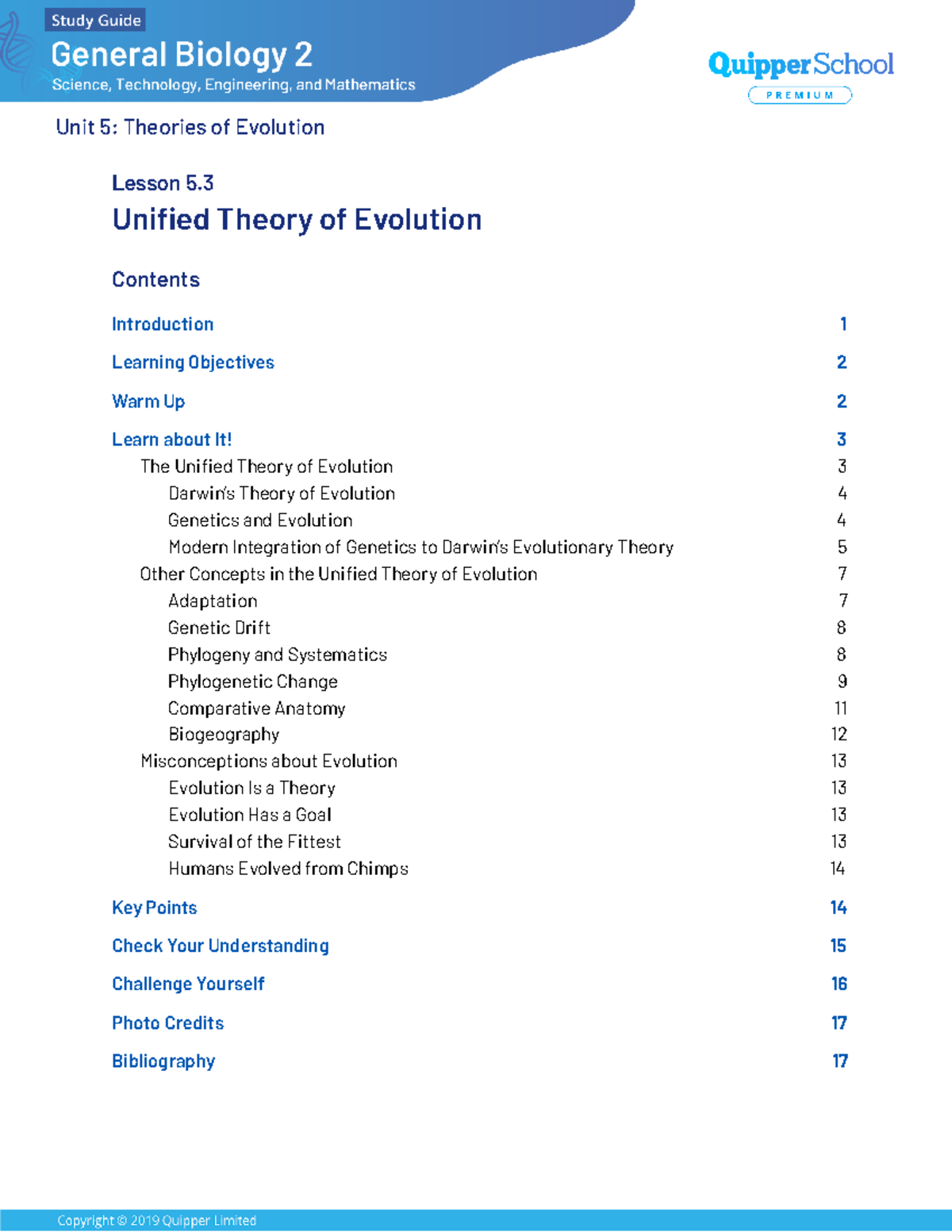 Unified Theory of Evolution - Lesson 5. Unified Theory of Evolution ...