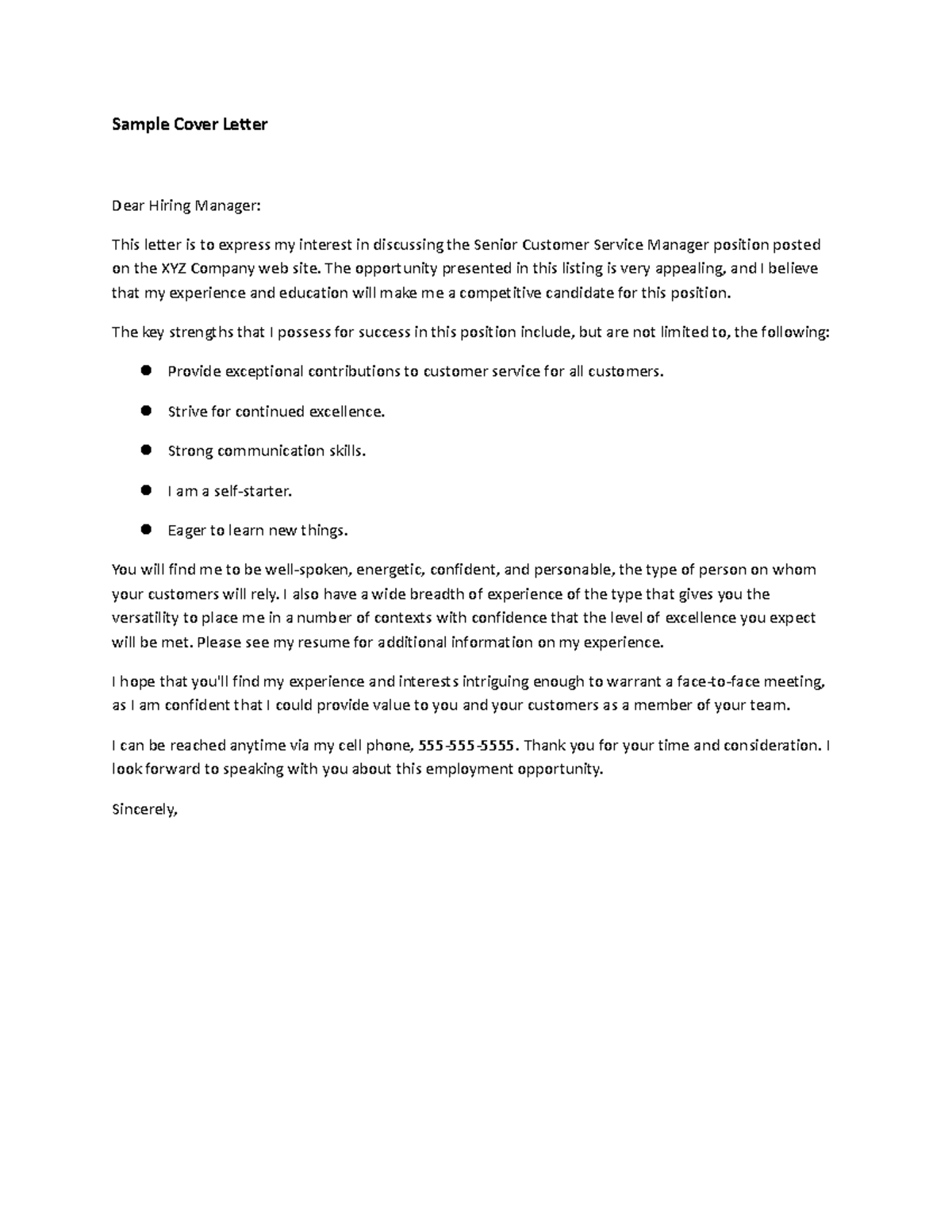 Sample Cover Letter - sfnfndk dfnf dh s csbsd ac - Sample Cover Letter ...