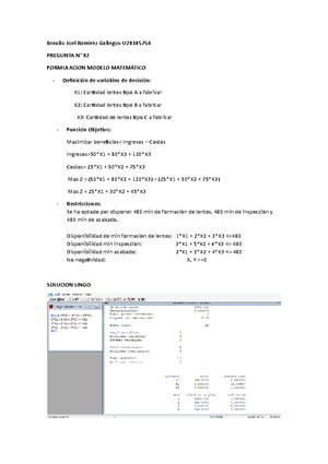 Tarea - IO - - Studocu