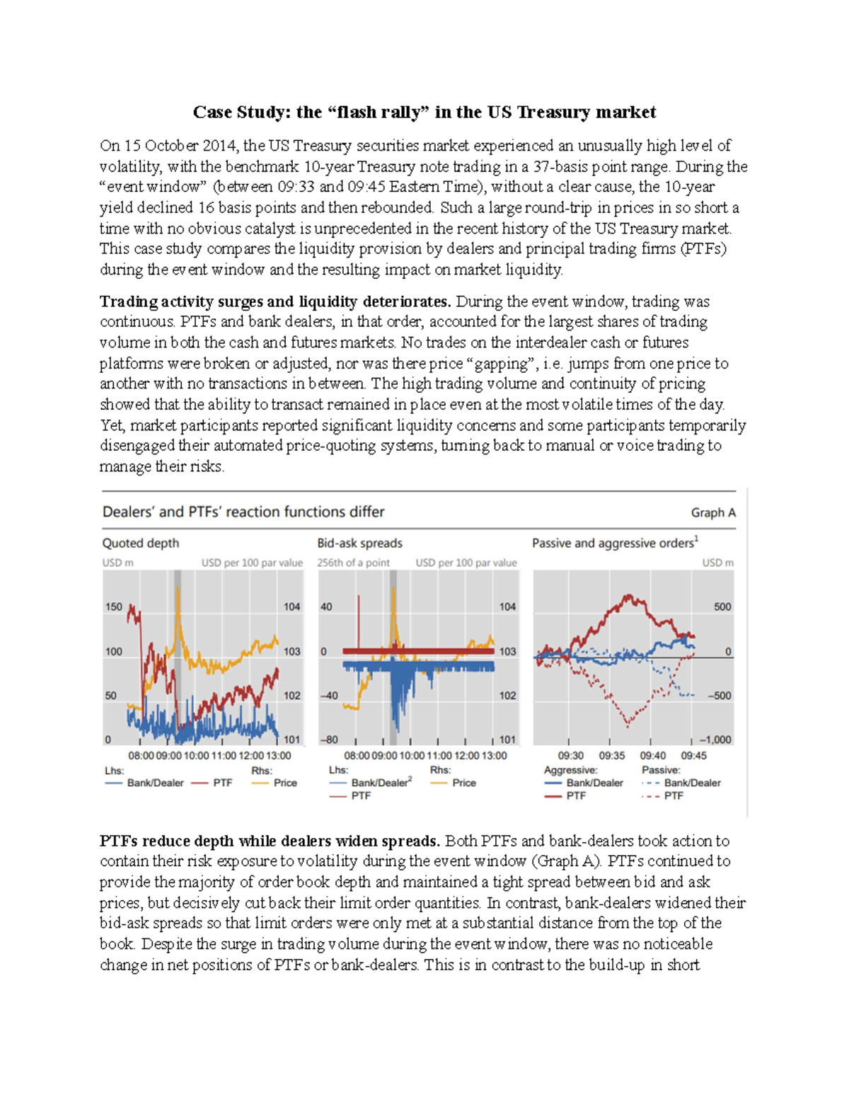 Case Study - Flash Rally US Treasury - Case Study: the “flash rally” in ...