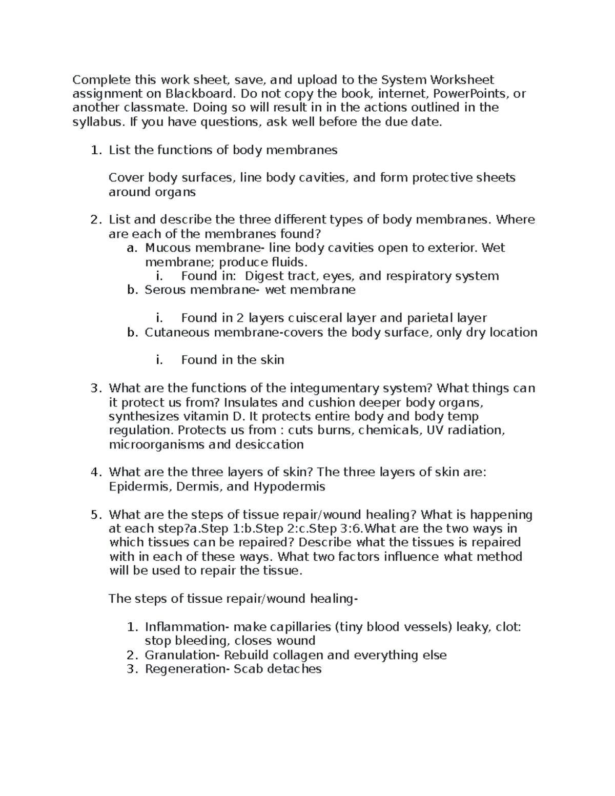 Hw1ha - Weekly assignment - Complete this work sheet, save, and upload ...