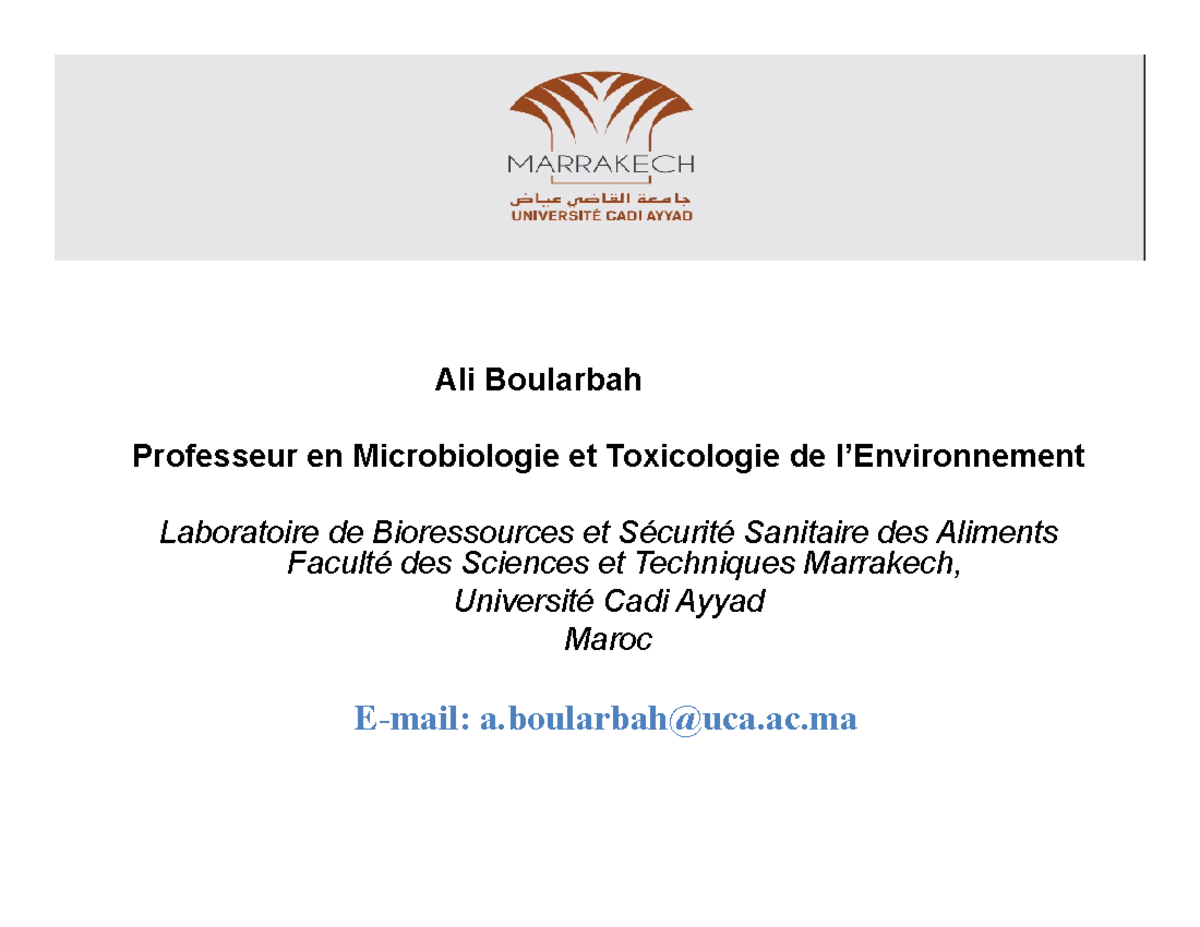Les cycles biogéochimiques des élements - Ali Boularbah Professeur en ...