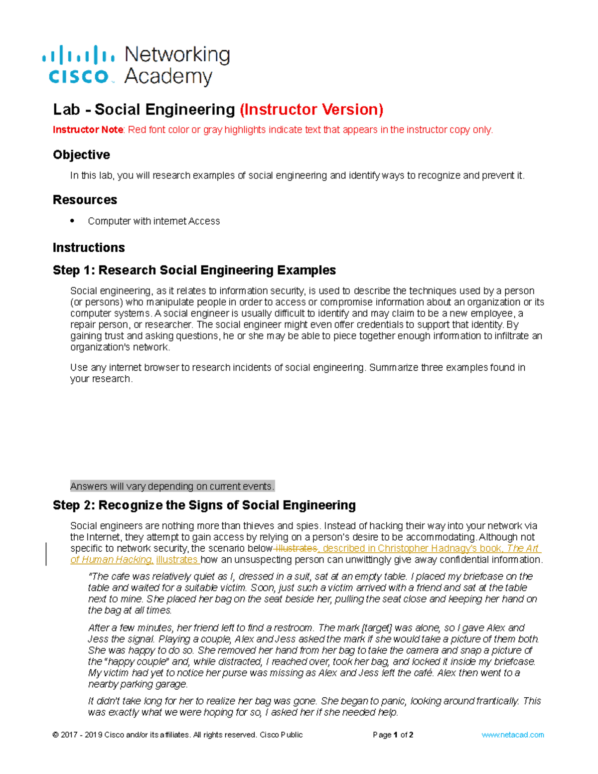 3.5.7 Lab - Social Engineering - ILM - Lab - Social Engineering ...