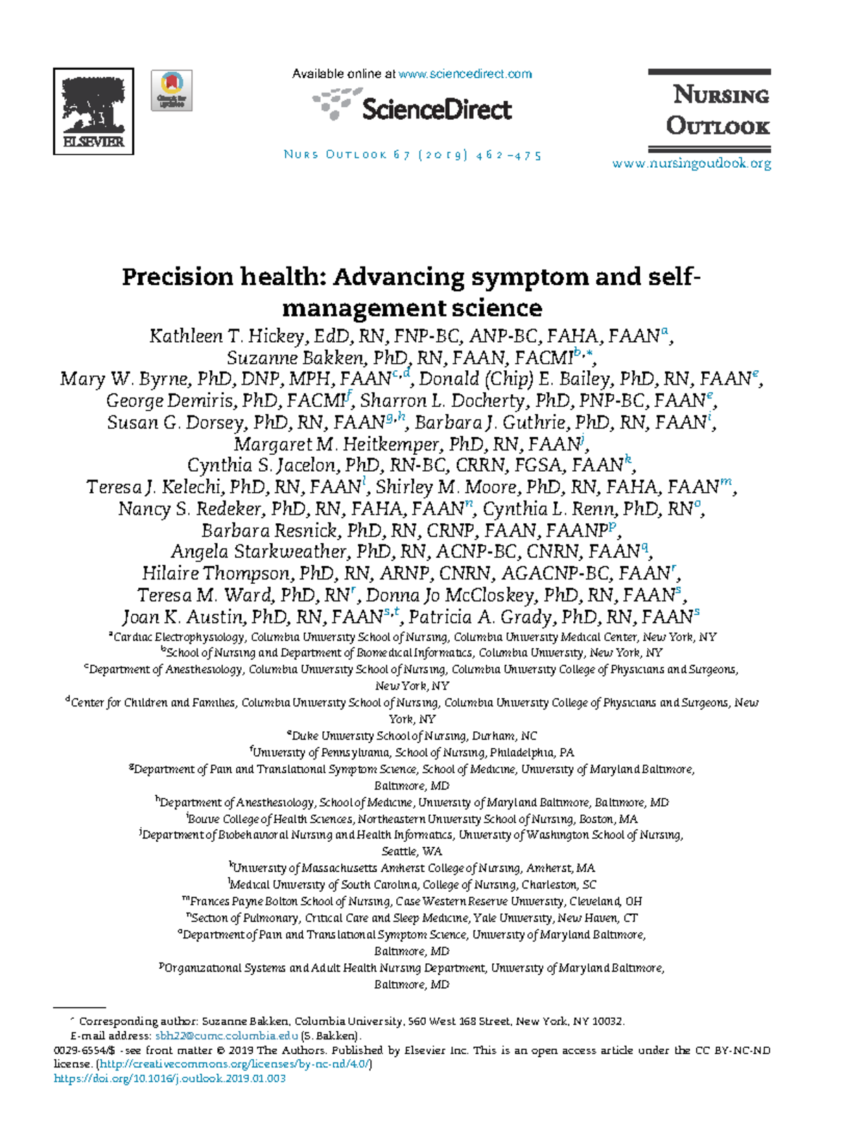 5-Precision health Advancing symptom and self-management science ...