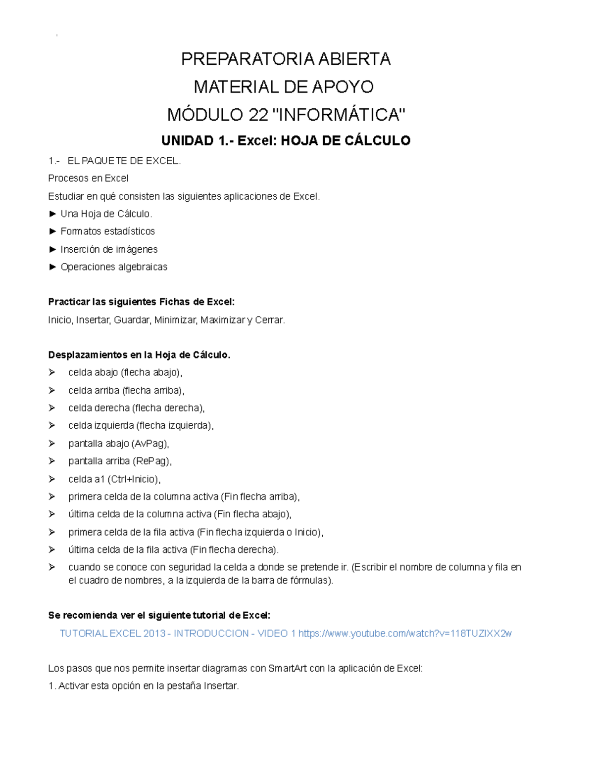 Modulo 22 completo - GUIA COMPLETA - PREPARATORIA ABIERTA MATERIAL DE ...