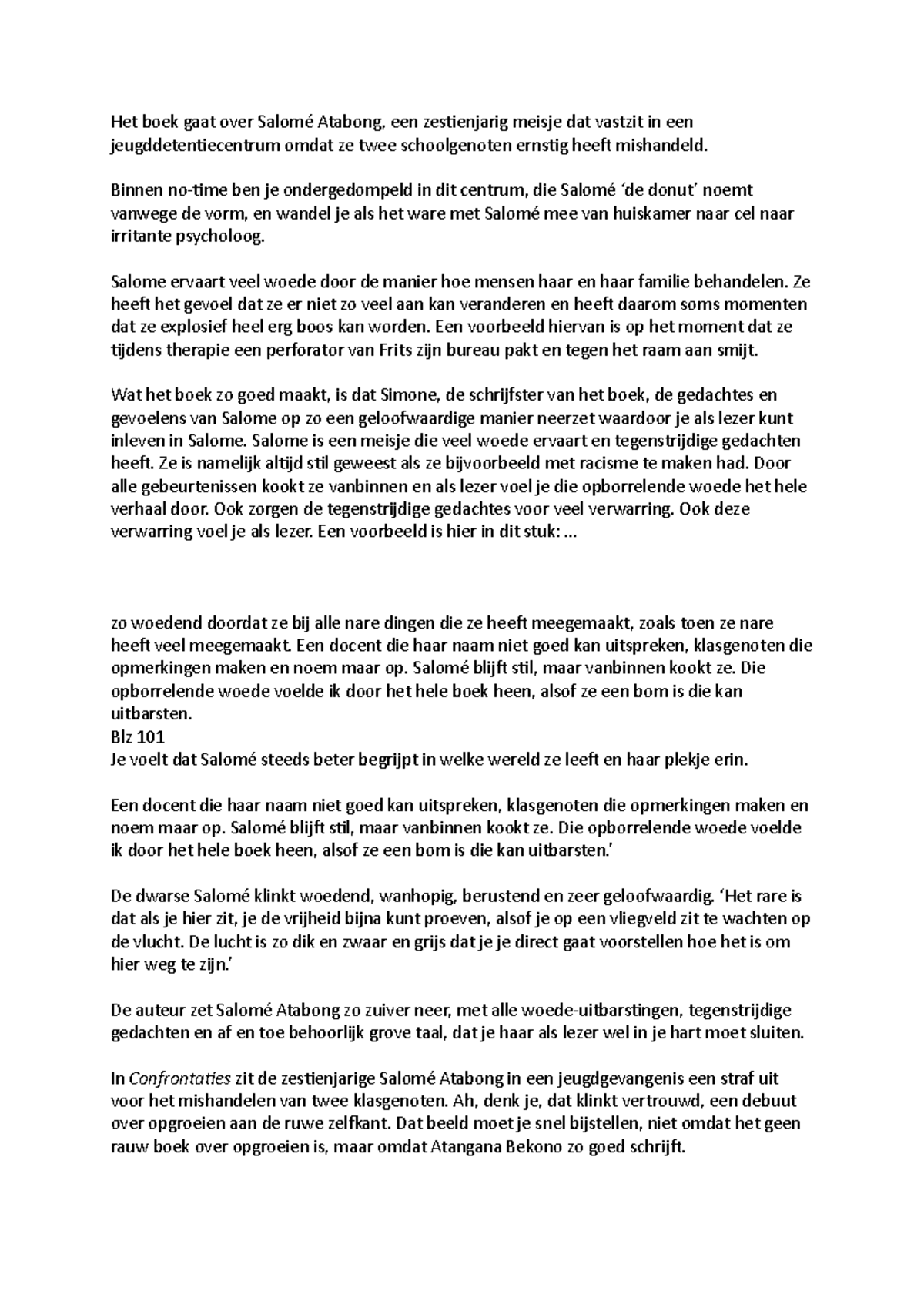 Confrontaties boekpresentatie - Het boek gaat over Salomé Atabong, een ...