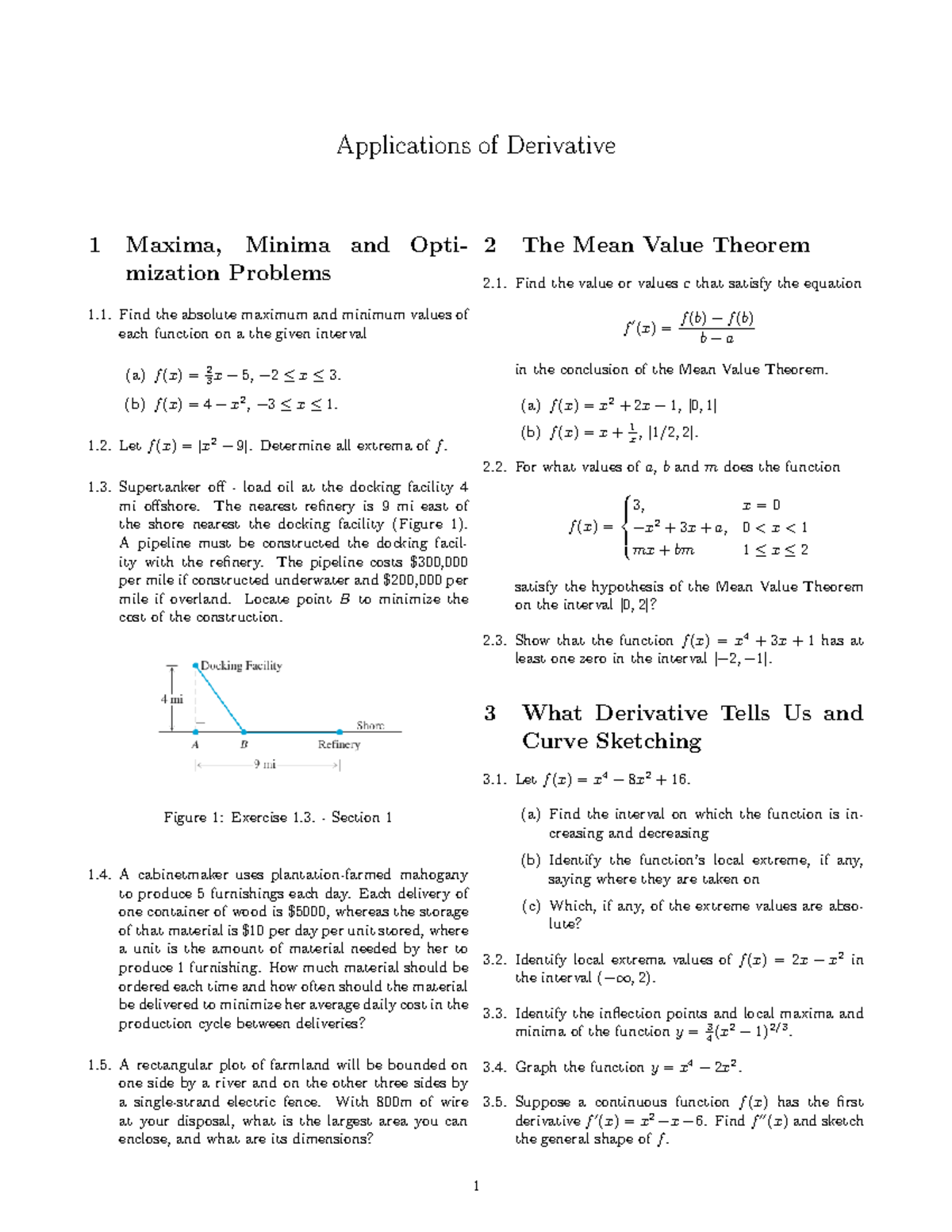 4.Application of Derivatives - Applications of Derivative 1 Maxima ...