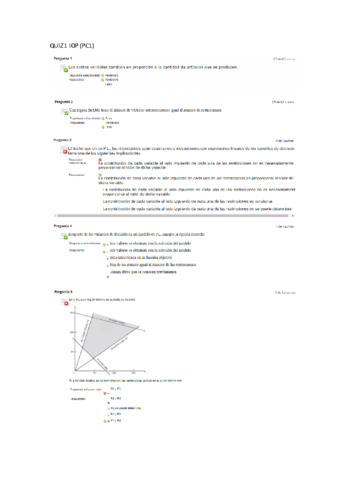 QUIZ IOP - Investigación de Operaciones 1 - QUIZ 1 IOP (PC1) QUIZ 2 (PC2) QUIZ 3 (PC3) QUIZ 4 ...