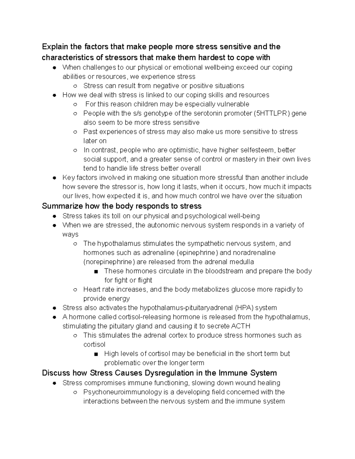 Abnormal Psychology Chapter 5 Summary - Explain the factors that make ...