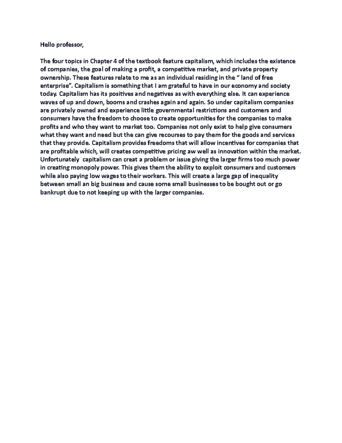 Discussions - Discussion week 4 - Hello professor, The four topics in ...