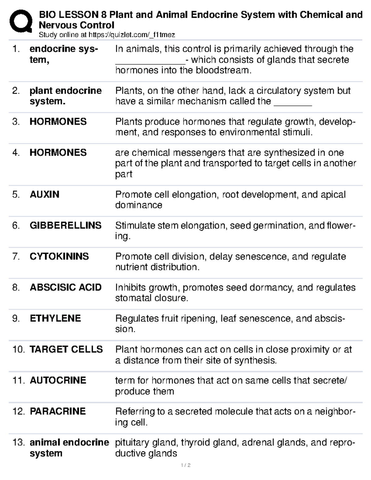 Endocrine - plant endocrine system. Plants, on the other hand, lack a ...