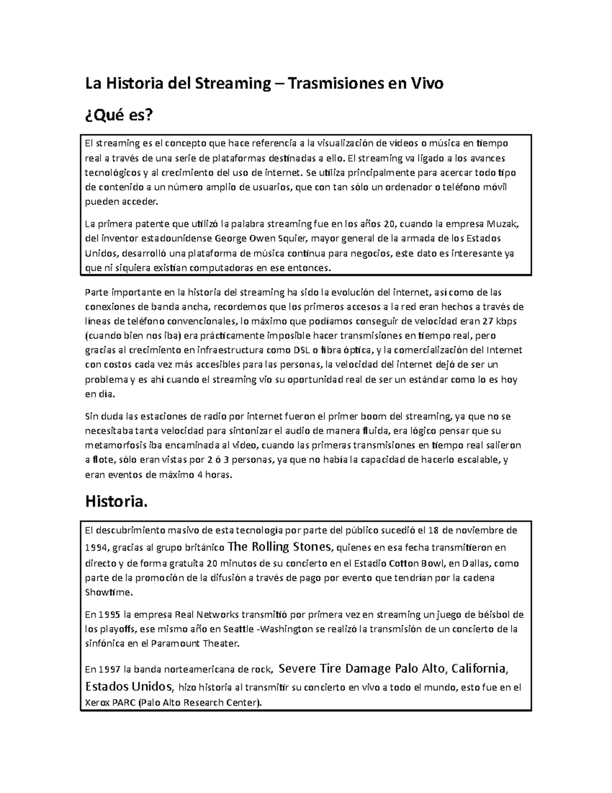 La Historia del Streaming en el Mundo - La Historia del Streaming ...