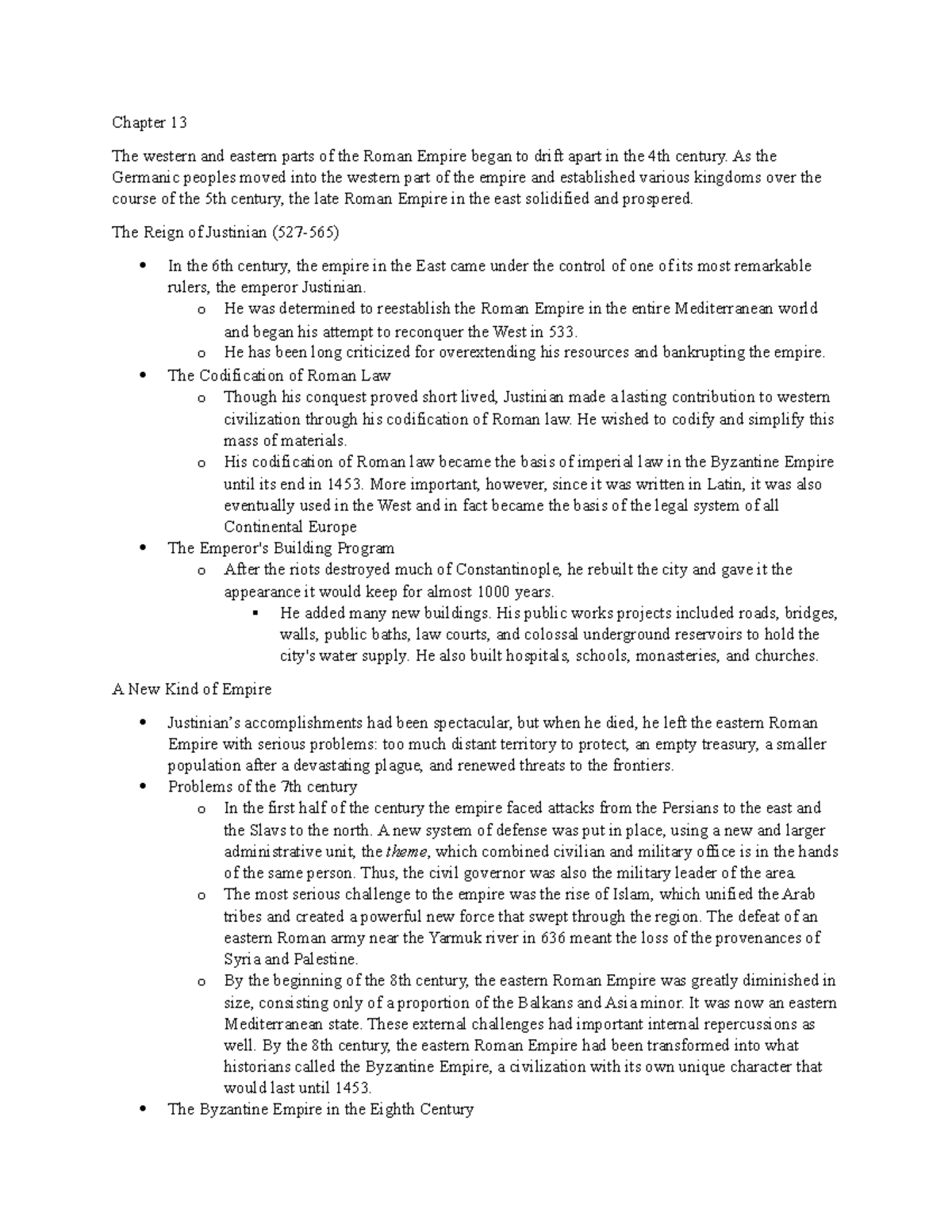 Chapter 13- notes - HIST 111 - SLU - Studocu
