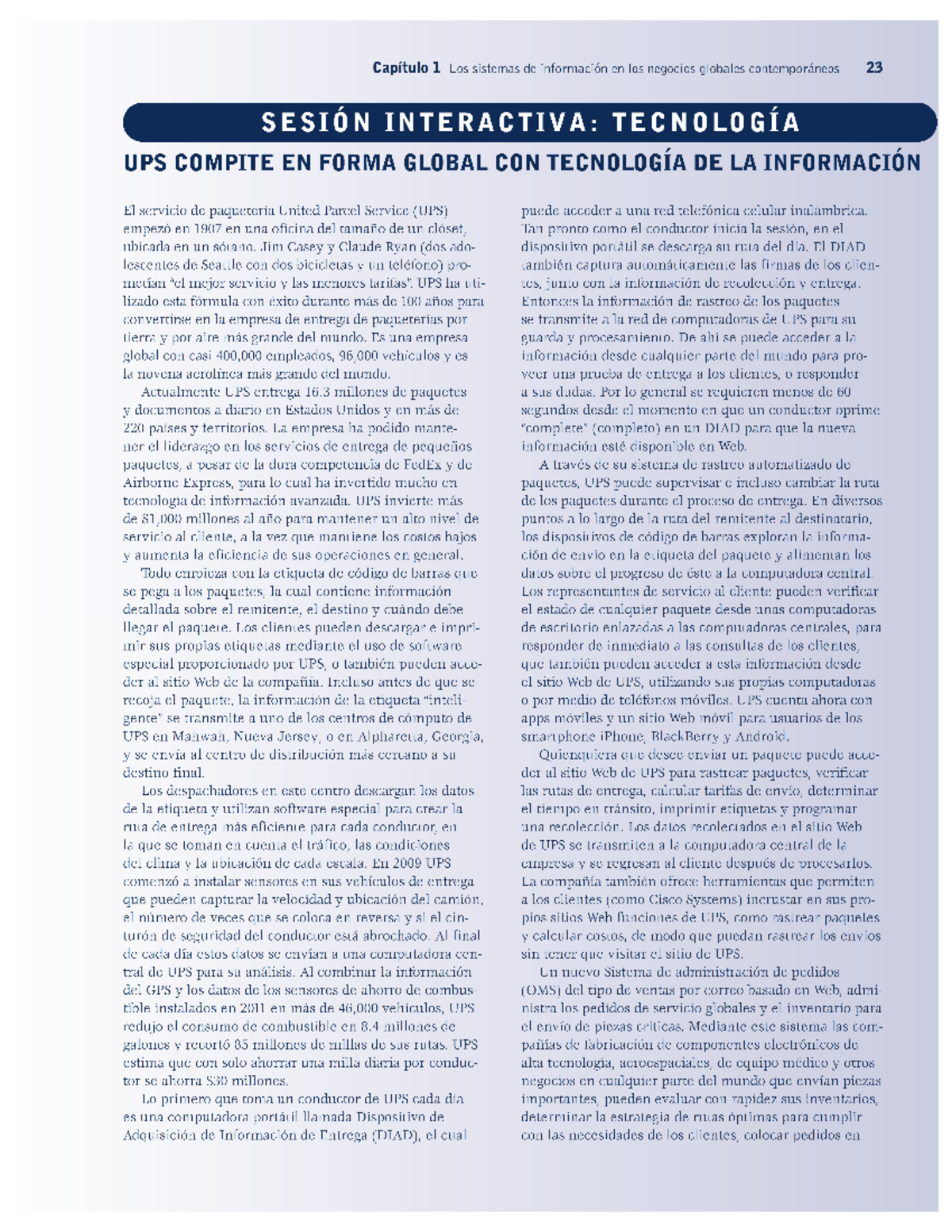 UPS Compite EN Forma Global CON TecnologíA DE LA InformacióN ...