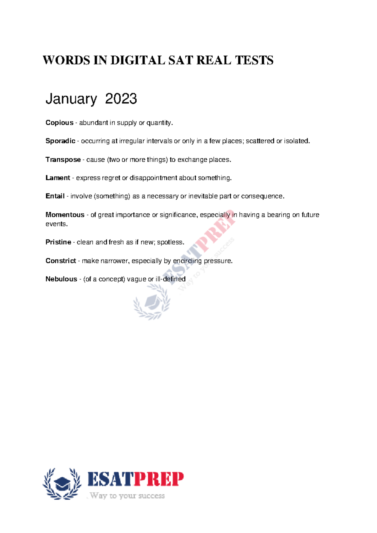 Digital SAT Words - hay lmaws - WORDS IN DIGITAL SAT REAL TESTS January ...