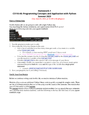 Methods - Summary Pgming Concepts& (Lec) - Files Methods Method Name open Use open close - Studocu