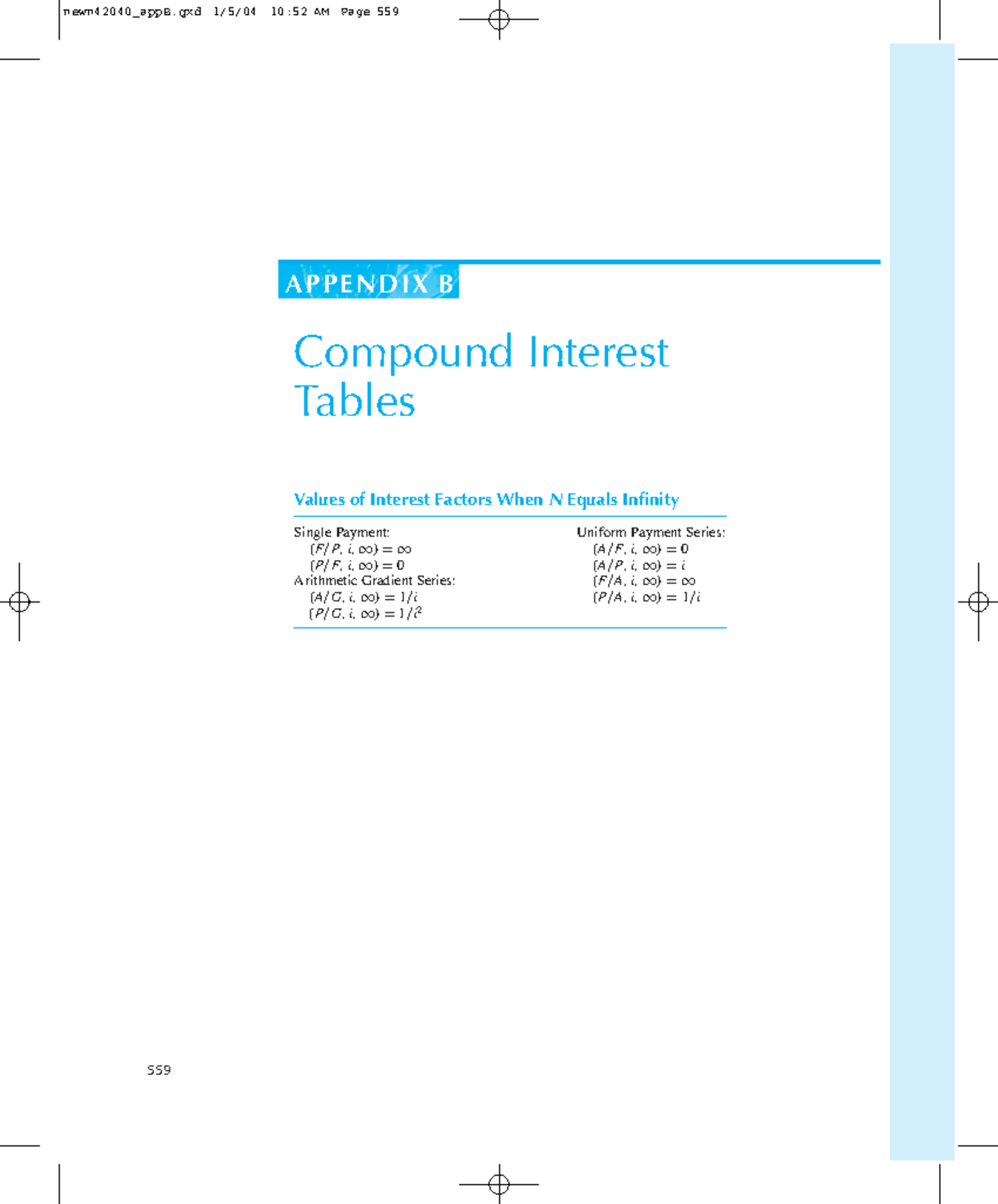 Interest Tables - guide table - Compound Interest Tables APPENDIX B 559 ...