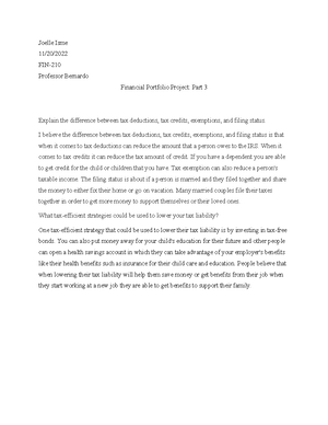 Financial Portfolio Project Trisha Harman - Financial Portfolio Project ...