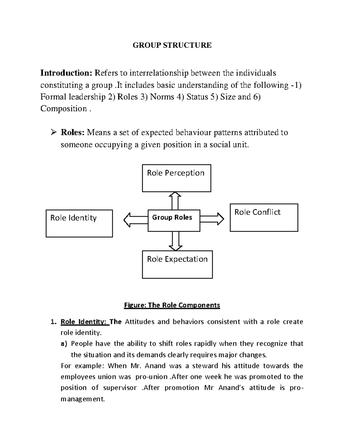 Group structure - Lecture notes 10 - GROUP STRUCTURE Introduction ...