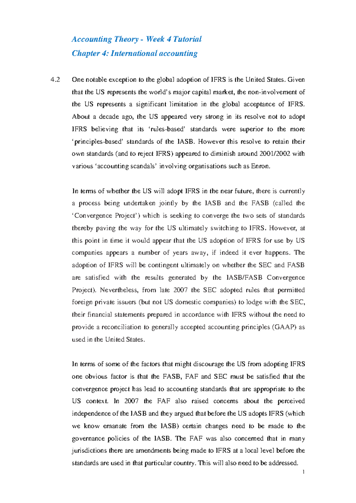 Week 4 Solutions for Review Questions - 1 Accounting Theory - Week 4 ...