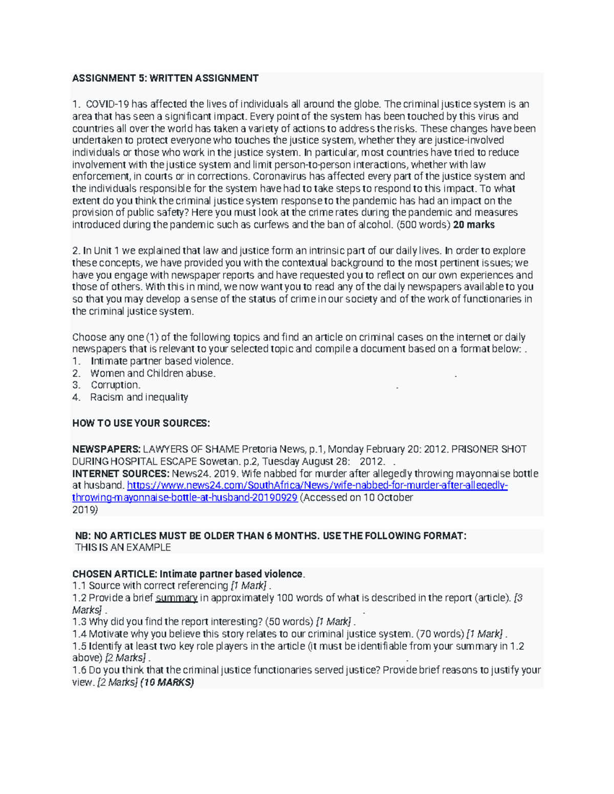 SJD1501 assignment 5 - Ghzhdsknvcxjb v cjmcdgkbcdhb ggcgkvcghnnvvgb ...