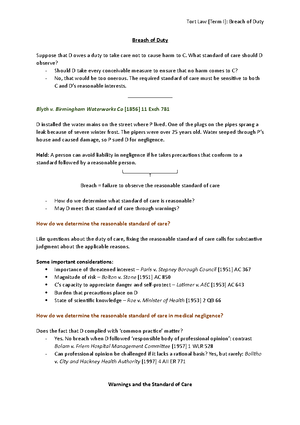 But for test past paper - Grade: B+ - ‘The ‘but for’ test is a ...