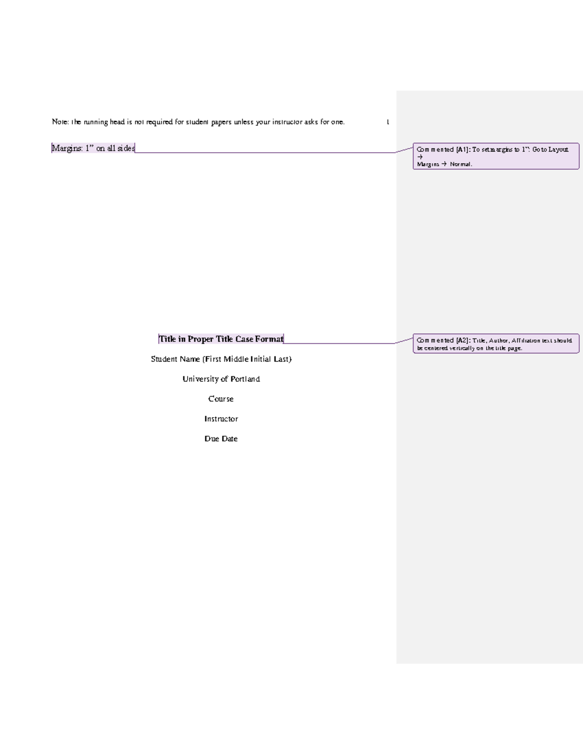 APA 7th Sample Paper - notes - Note: the running head is not required ...