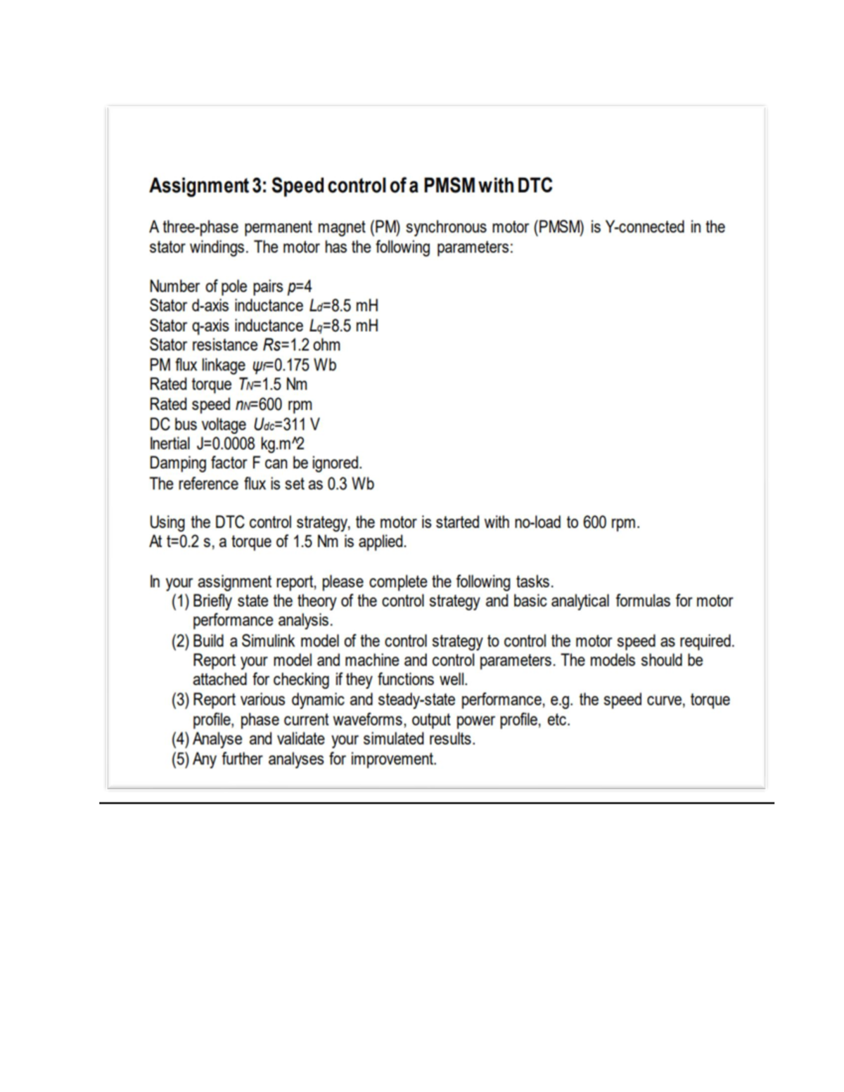Assignment 1C - It allows precise control of the motor performance by ...