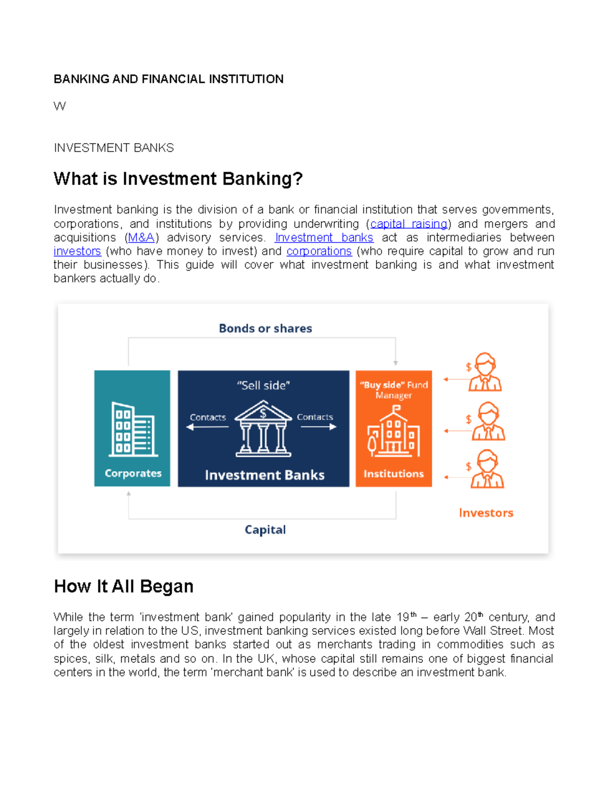 Banking AND Financial Institution - BANKING AND FINANCIAL INSTITUTION W ...