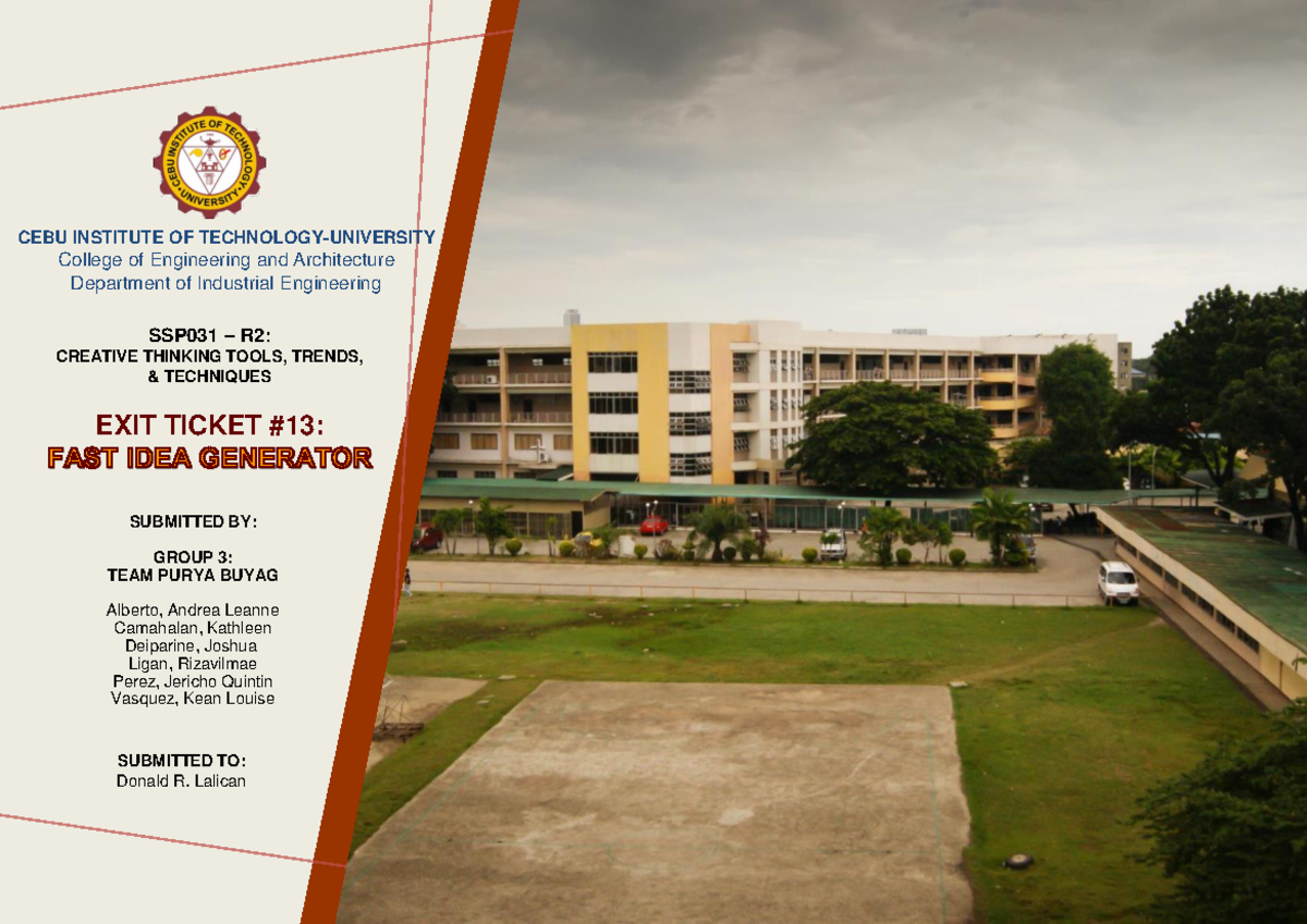 07-Fast Idea Generator- Puryabuyag - SSP031 –R2: CREATIVE THINKING ...