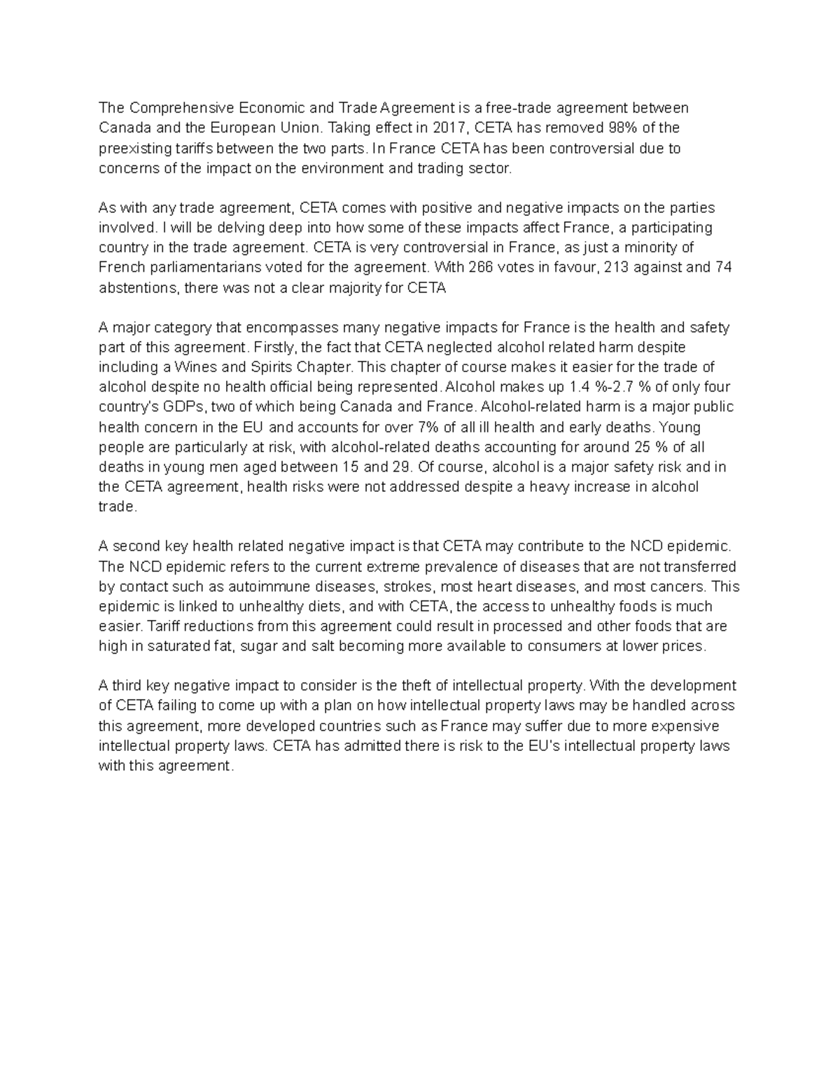 CETA - enjoy! - The Comprehensive Economic and Trade Agreement is a ...