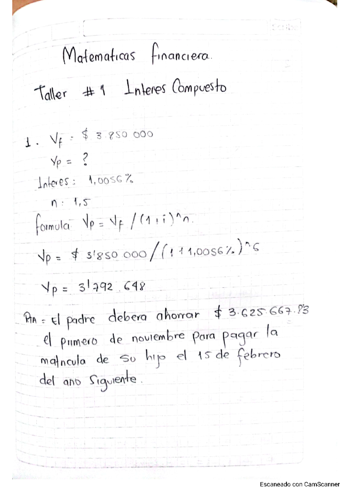 Interes Compuesto - Descripción - Procesos administrativos - Studocu