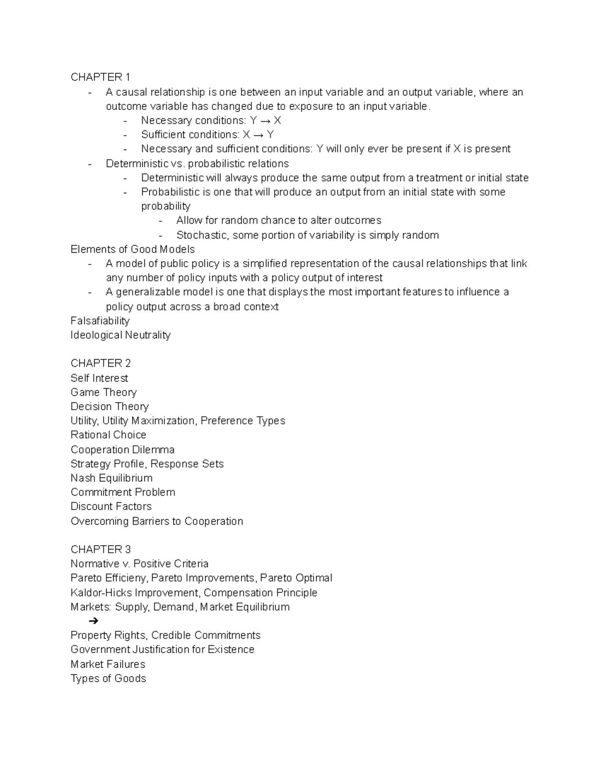 PUP Exam 1 Study Guide - CHAPTER 1 A causal relationship is one between ...