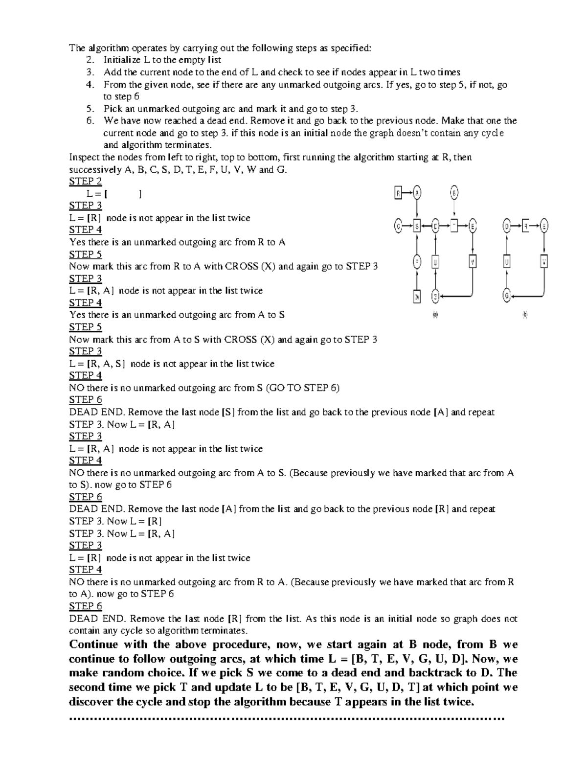 Deadlock Detection Algorithm Explaination The Algorithm Operates By Carrying Out The