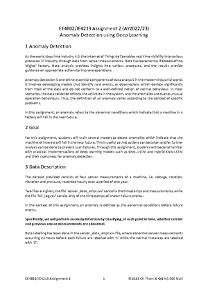 EE4802 IE4213 Lecture 23 DL RNN LSTM - EE4802/IE4213 Learning from Data CK Tham, ECE NUS ...