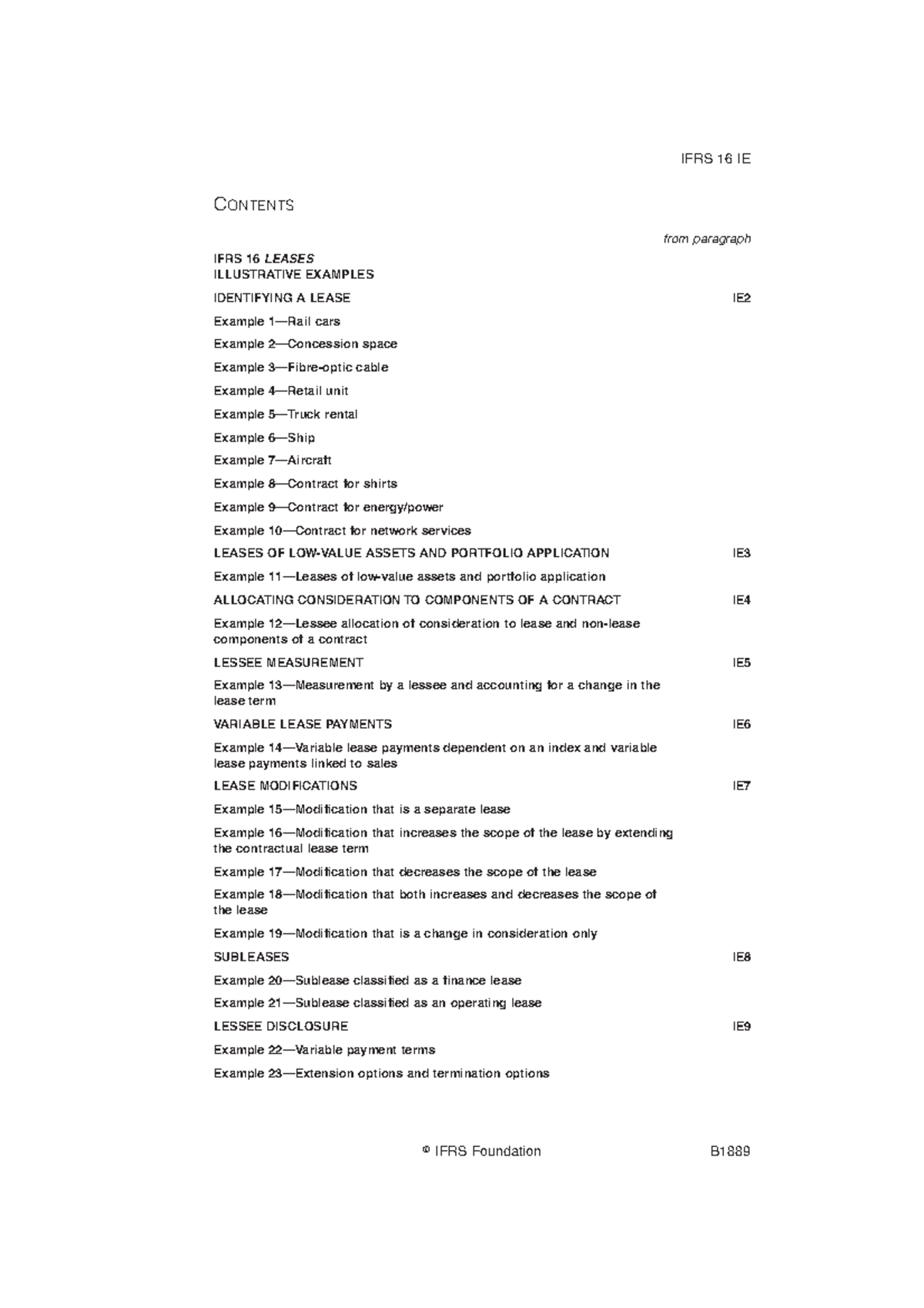 IFRS 16 leases - lease - CONTENTS from paragraph IFRS 16 LEASES ...