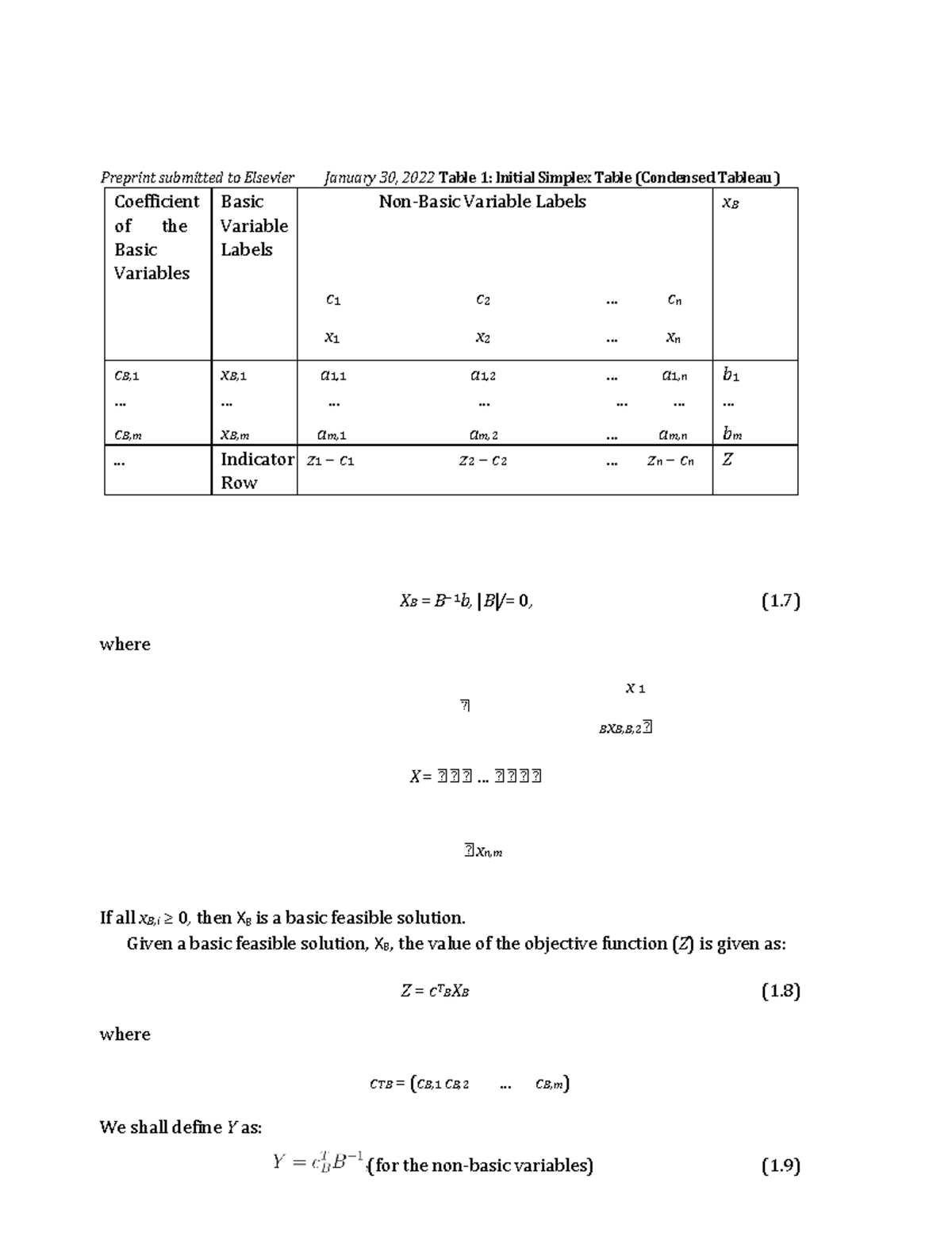 All simplex methods - Preprint submitted to Elsevier January 30, 2022 ...