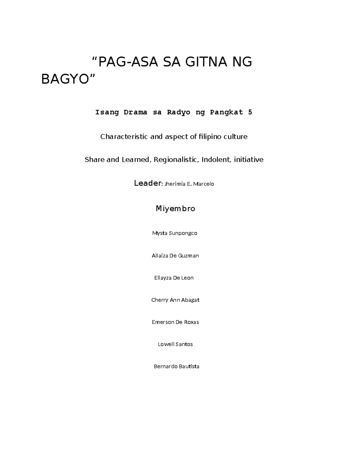 UCSP Script.docx2 - This document contains the script for a UCSP ...