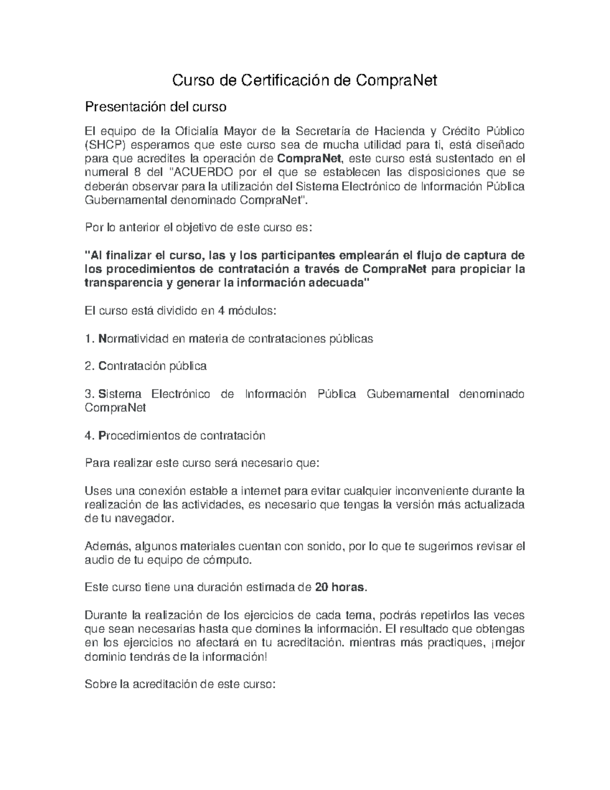 GUIA Compranet - khgg - Curso de Certificación de CompraNet ...