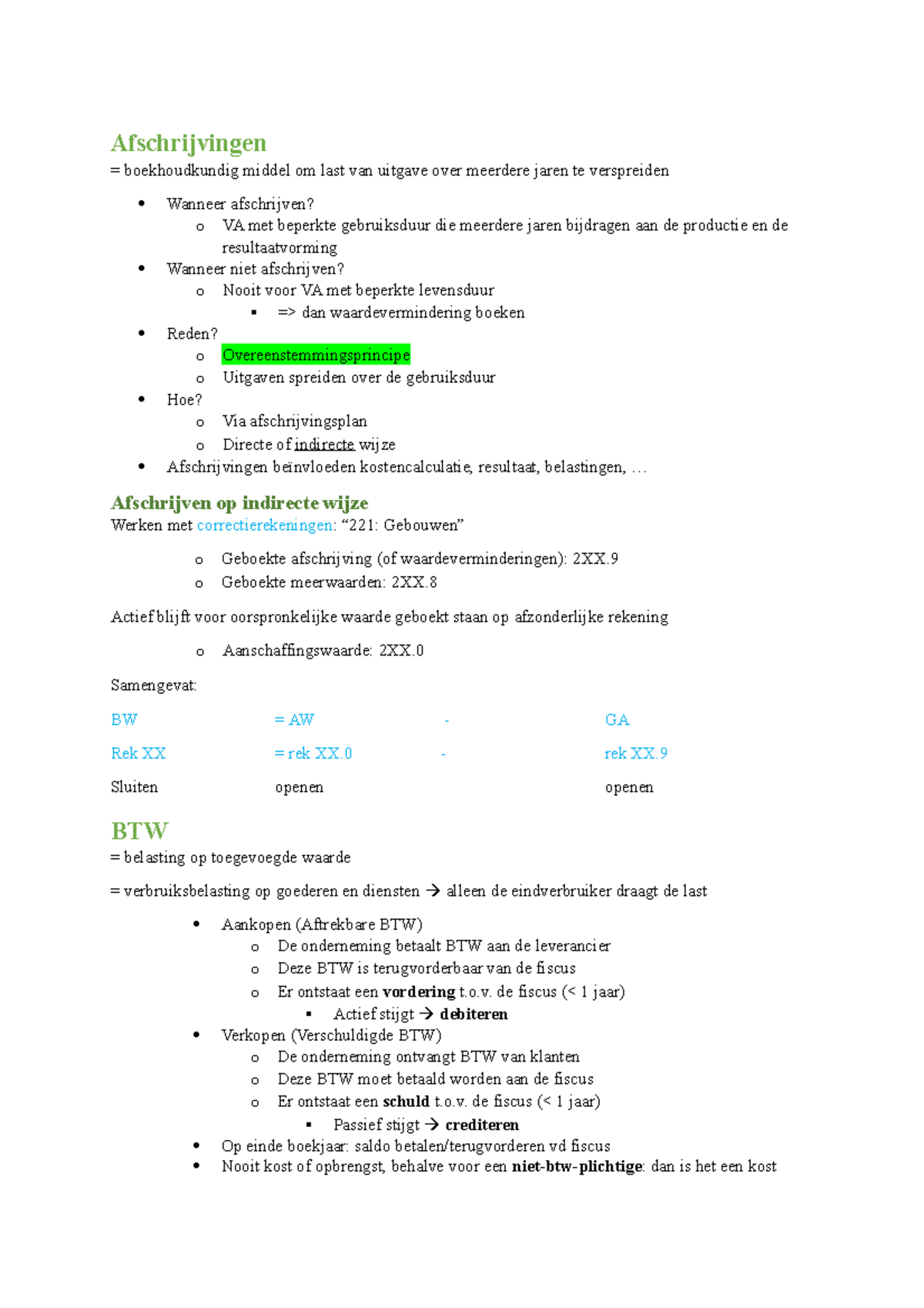 Accountancy - extra - Afschrijvingen = boekhoudkundig middel om last ...